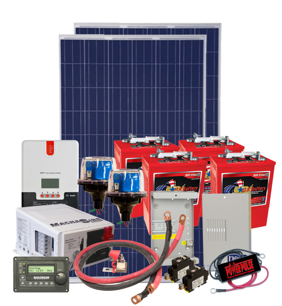12v Yeager Cottage Solar Kit - Evergrid Solar